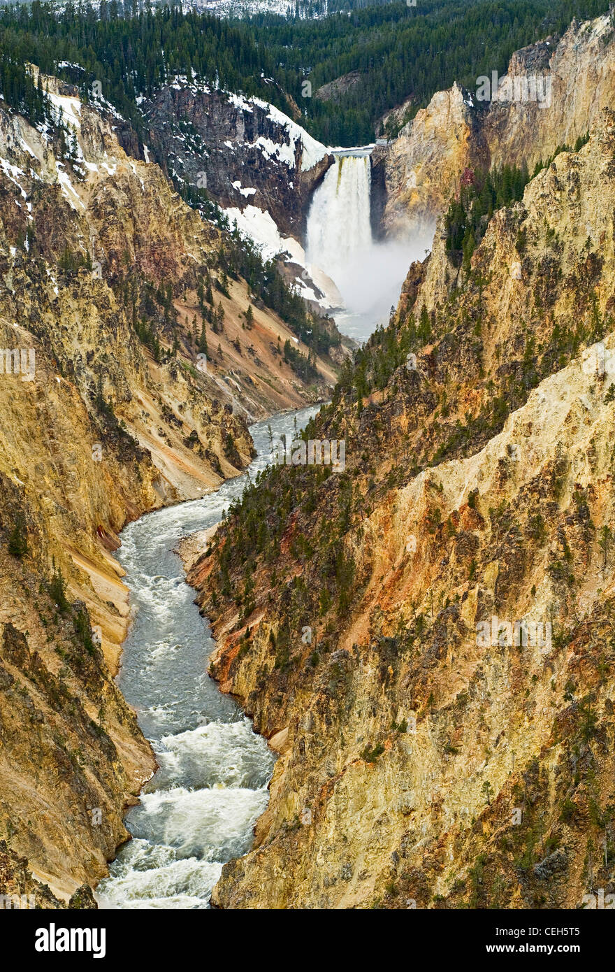Yellowstone falls hi-res stock photography and images - Alamy