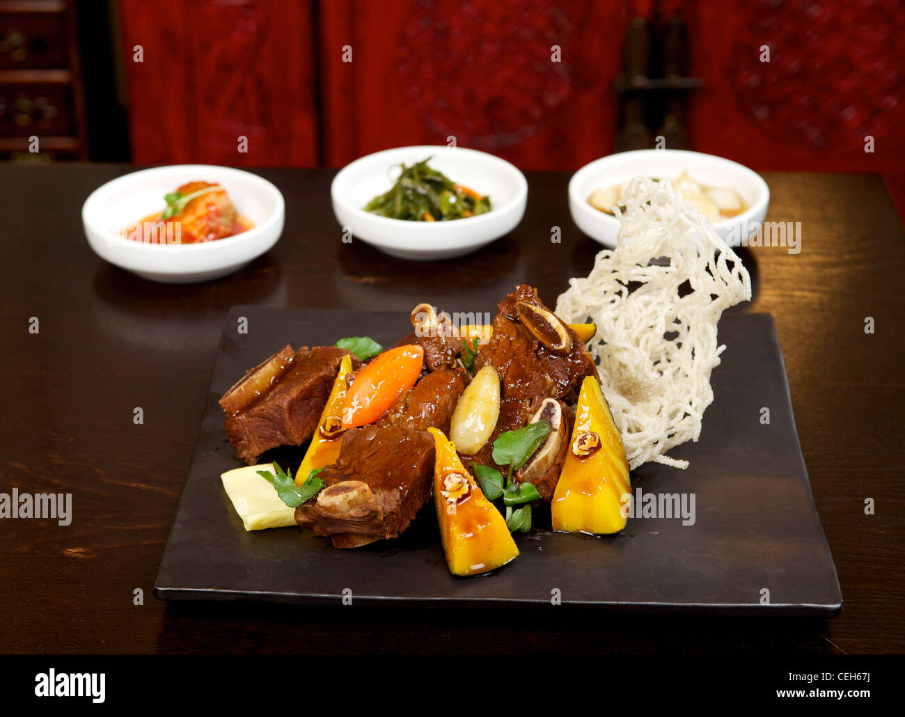 Korean beef ribs hi-res stock photography and images - Alamy