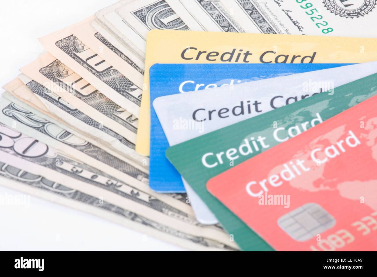 credit card and money Stock Photo - Alamy