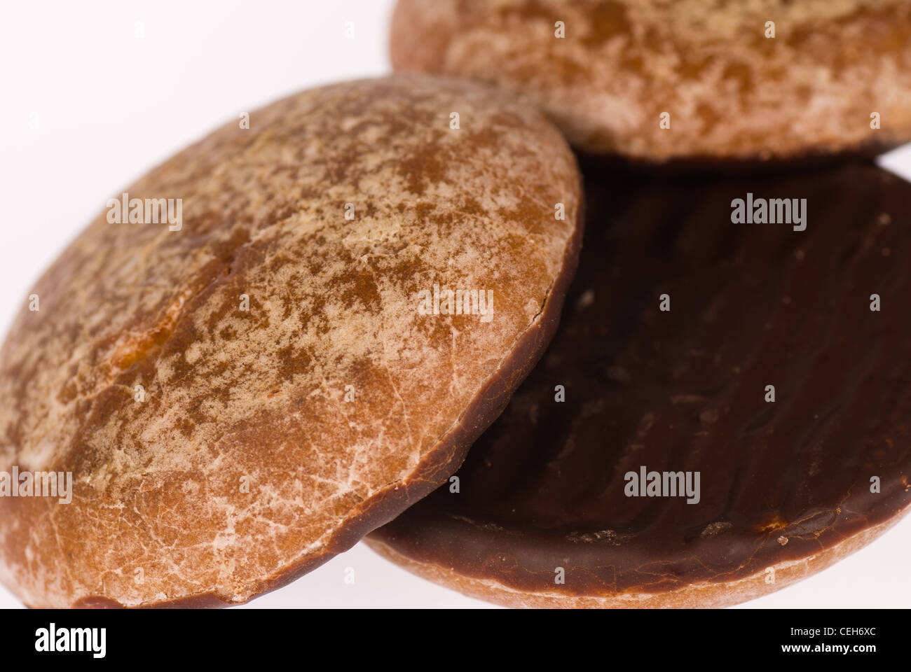 Closeup take of some traditional ginger biscuits Stock Photo - Alamy