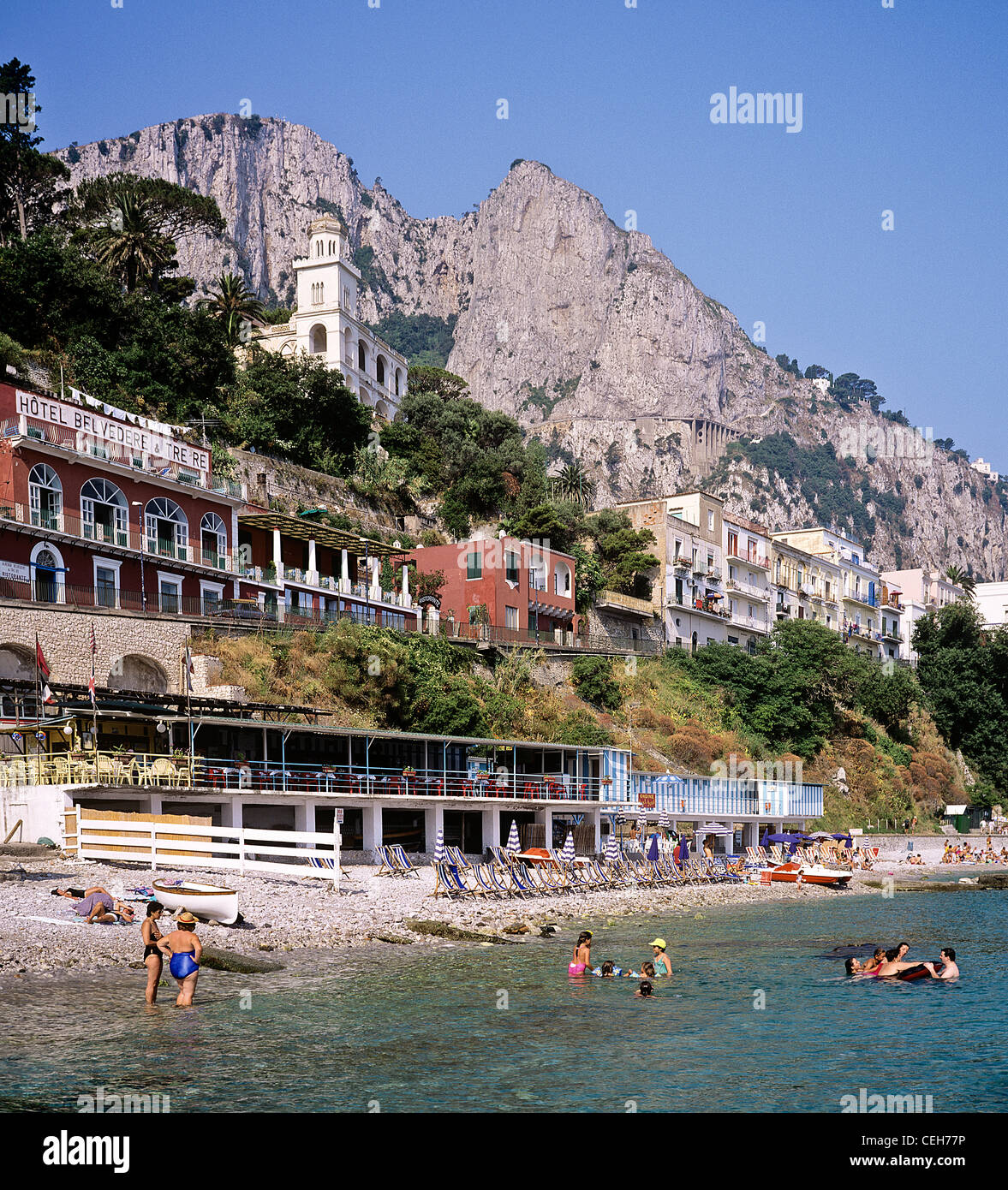 Capri, Beach, Bay of Naples, Italy, Europe Stock Photo - Alamy