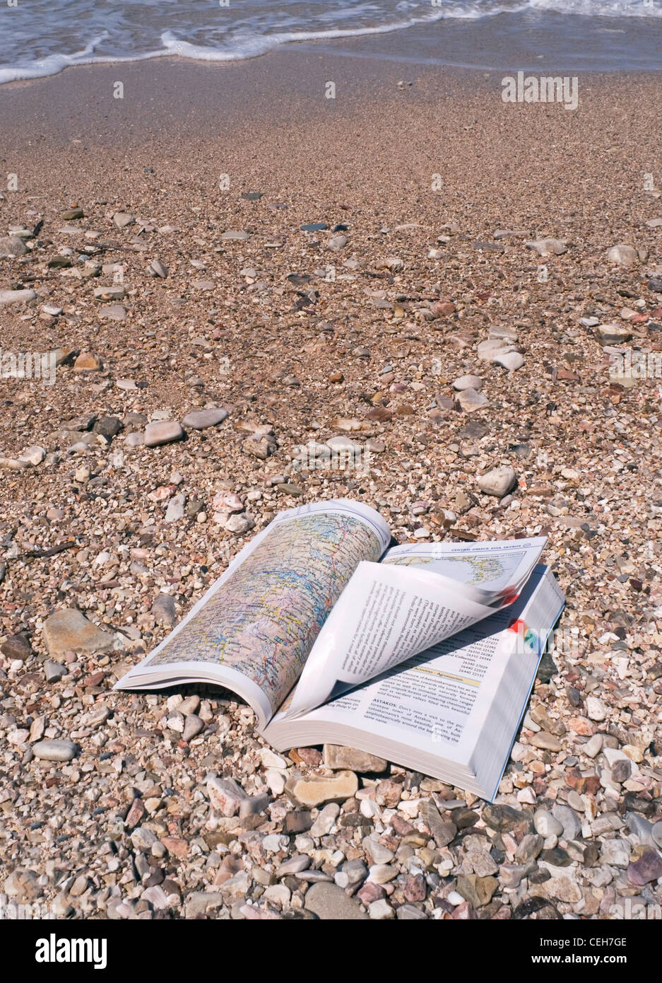 Abandoned book on seashore Stock Photo - Alamy