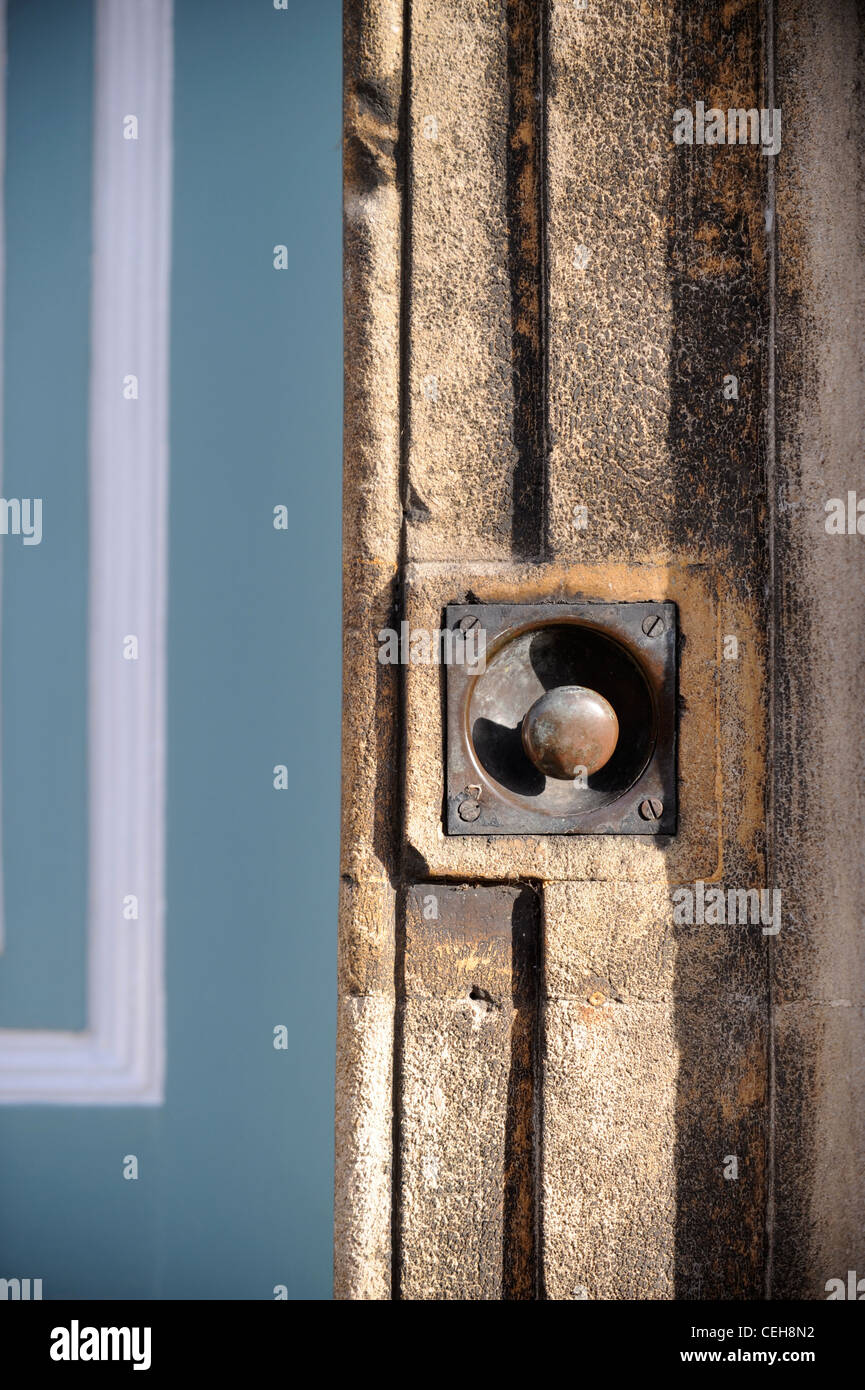 A bell pull by the front door of a Cotswold town house Gloucestershire ...