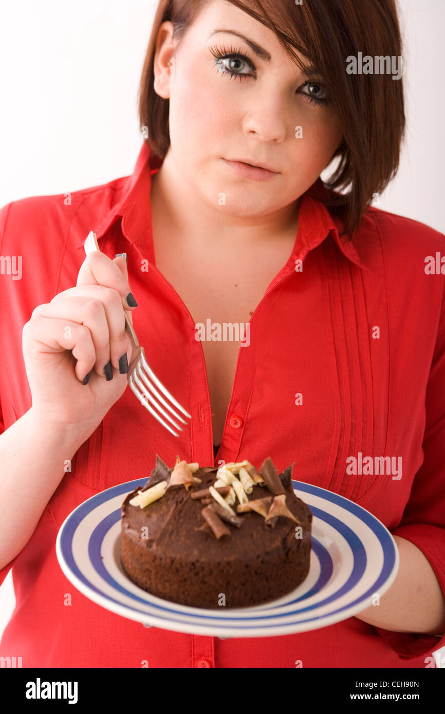 Slightly overweight with food hi-res stock photography and images - Alamy