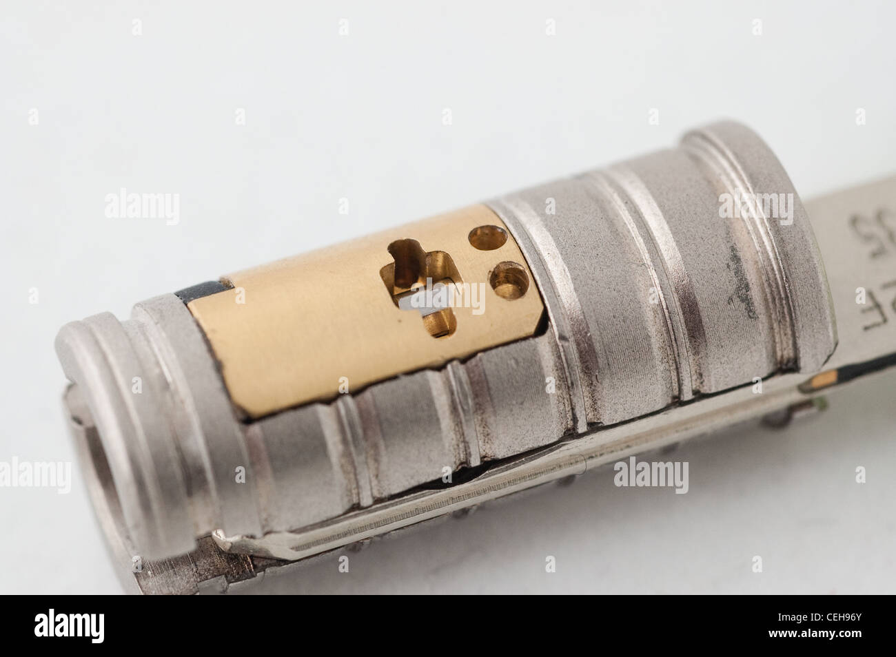 Mul-T-Lock Cliq lock in various stages of disassembly Stock Photo - Alamy
