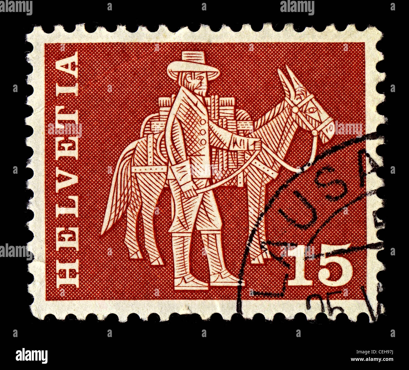 Vintage stamp devil hi-res stock photography and images - Alamy