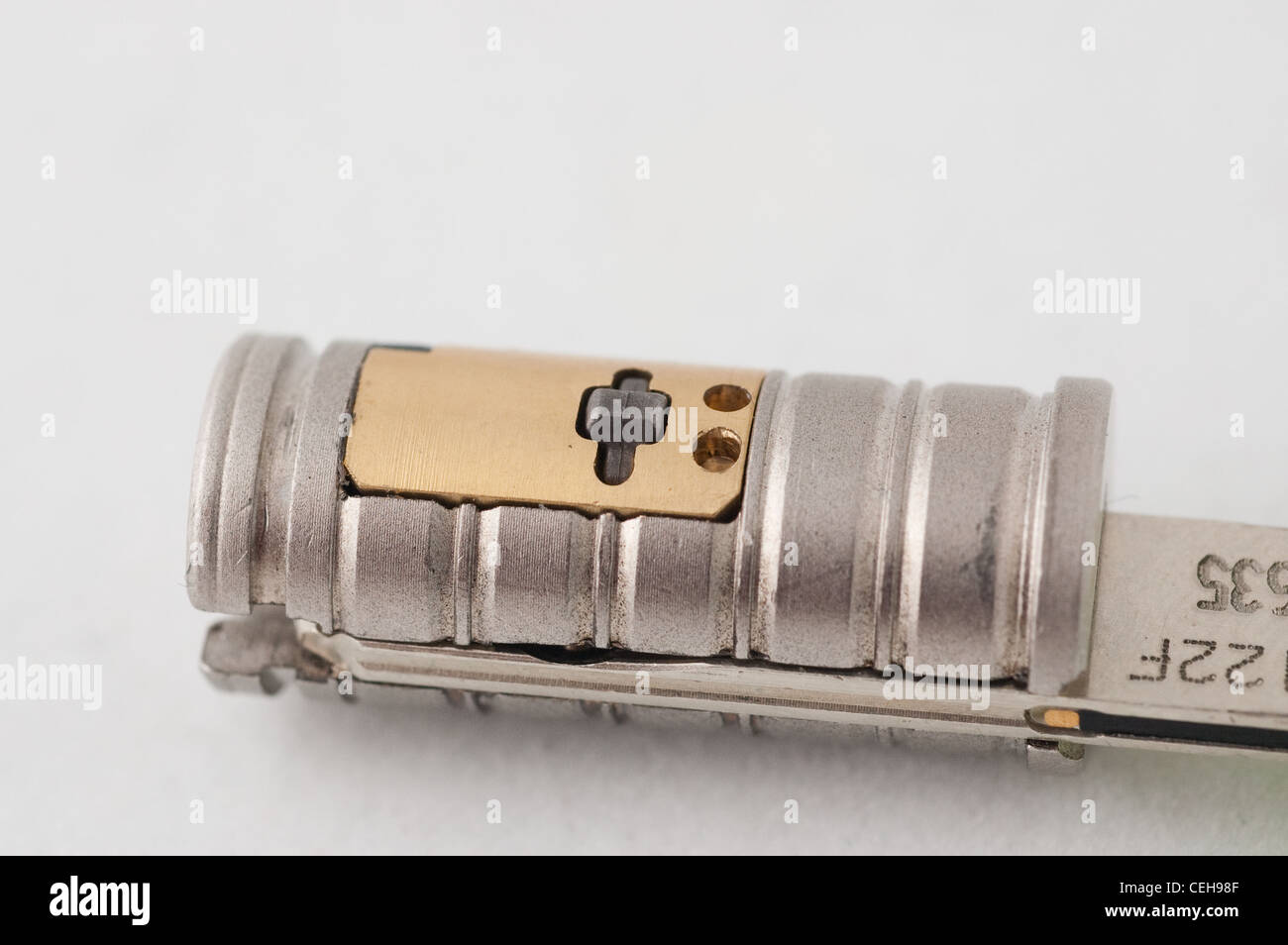 Mul-T-Lock Cliq lock in various stages of disassembly Stock Photo - Alamy