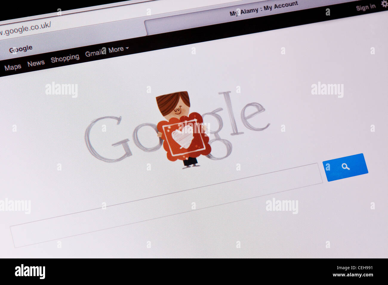 Google logo computer hi-res stock photography and images - Alamy