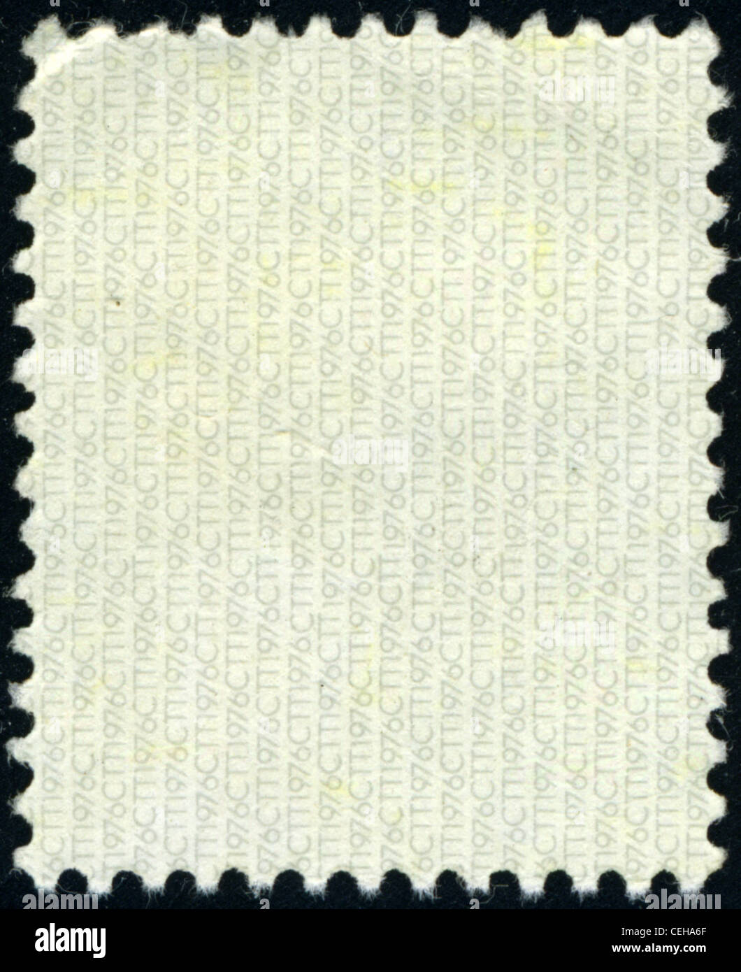 The reverse side of a postage stamp Stock Photo - Alamy