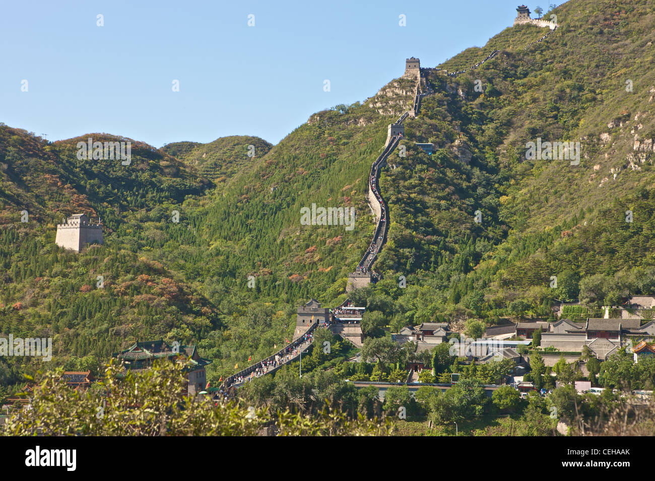 Great Wall of China, Badaling section near Beijing Stock Photo - Alamy