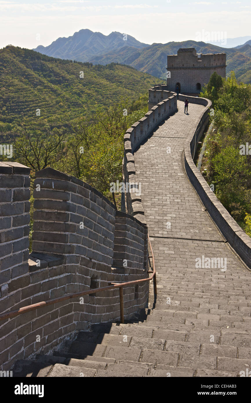 Great Wall of China, Badaling section near Beijing Stock Photo - Alamy