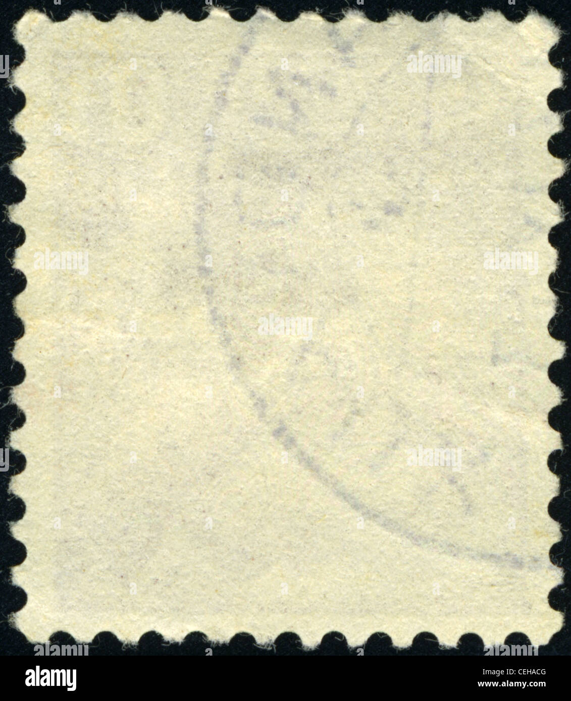 The reverse side of a postage stamp Stock Photo - Alamy