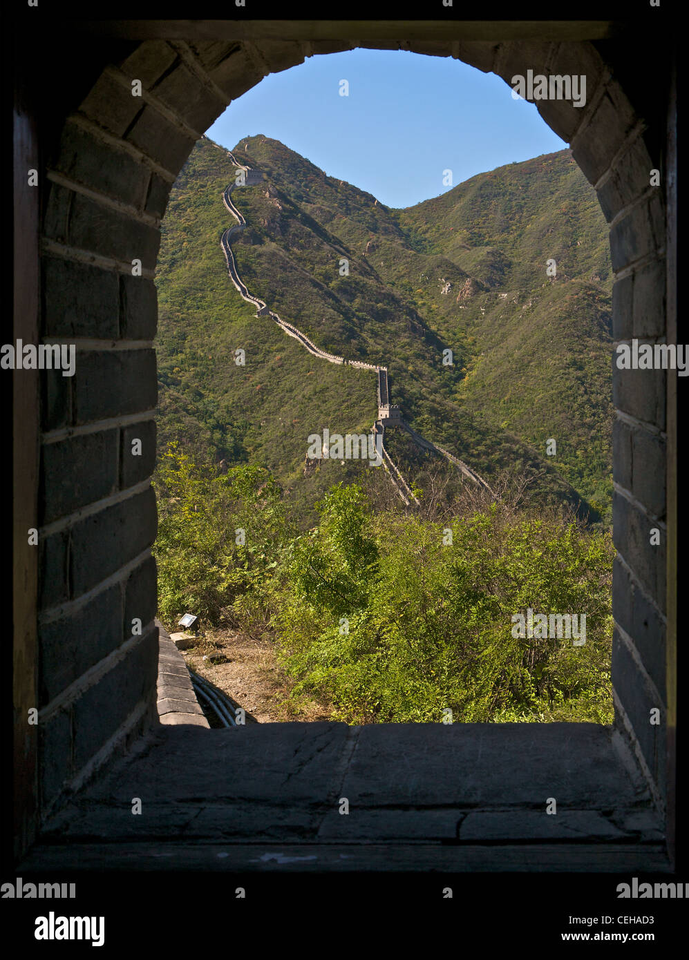Great Wall of China, Badaling section near Beijing Stock Photo - Alamy