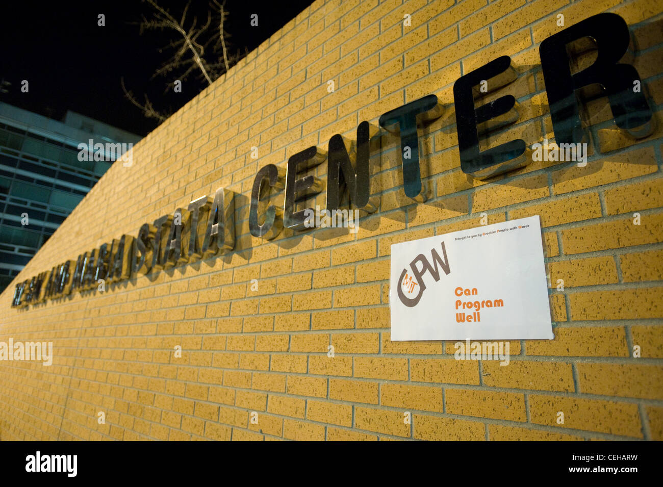 Hackers put up signs around the MIT campus with various meanings of the ...