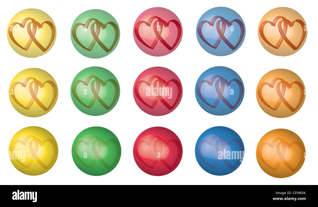 hearts in bubble Stock Photo - Alamy