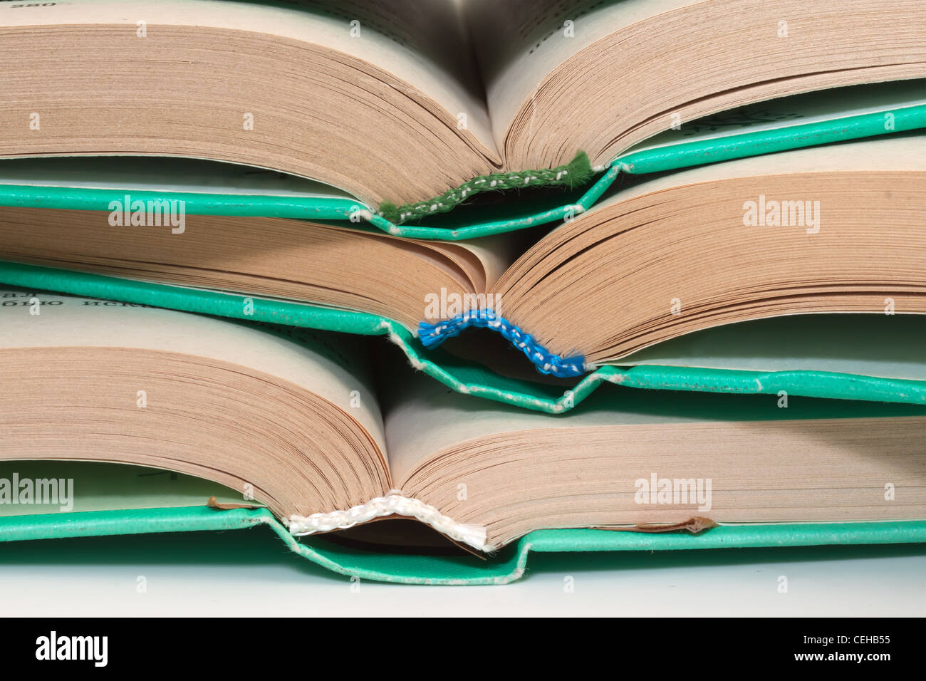 Stack of books in hardcover in close-up Stock Photo - Alamy