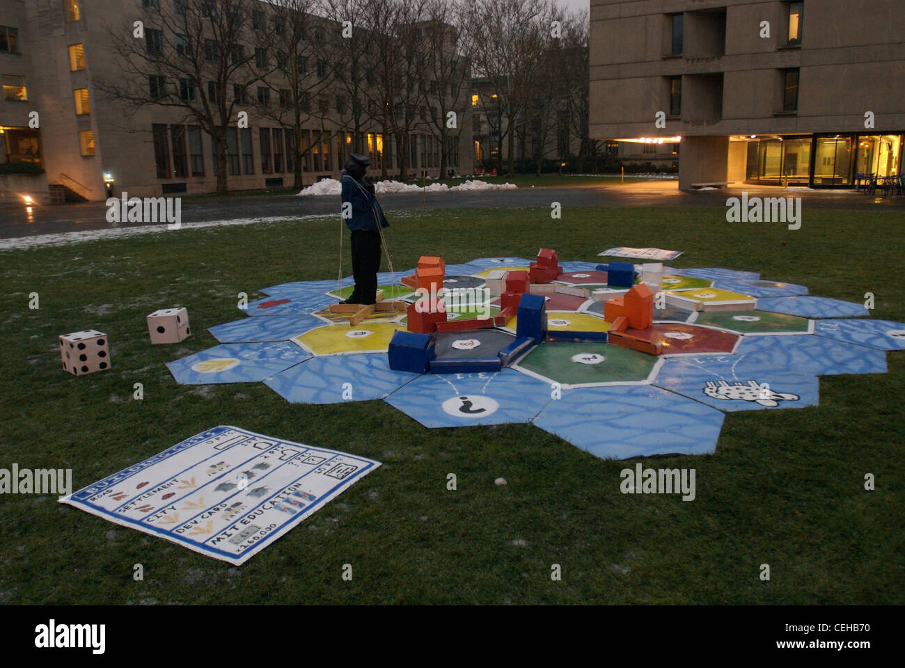 Giant Board Games Hack at MIT, 2007 Stock Photo - Alamy