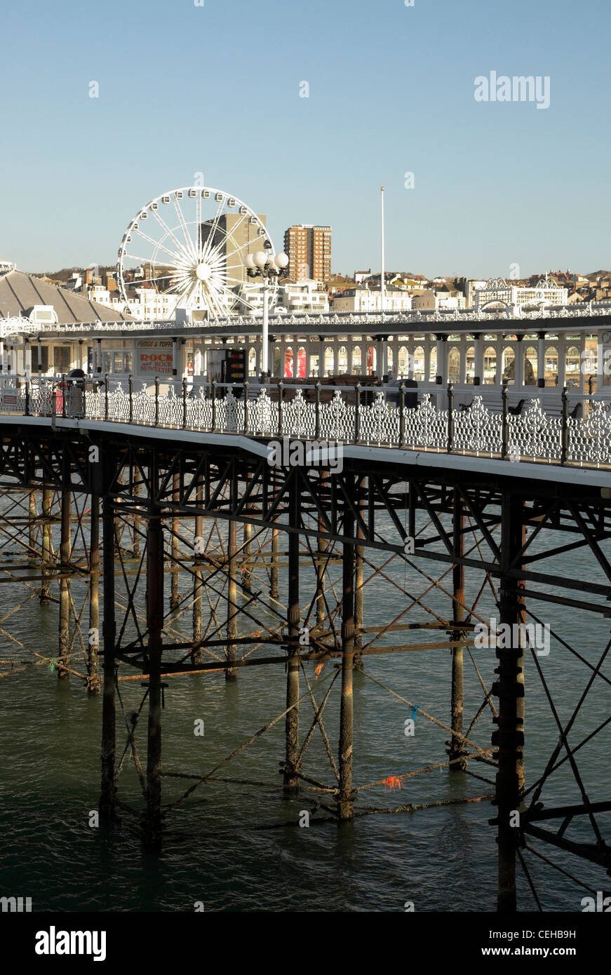 The Brighton Pier (formerly known as the Palace Pier) with the new ...