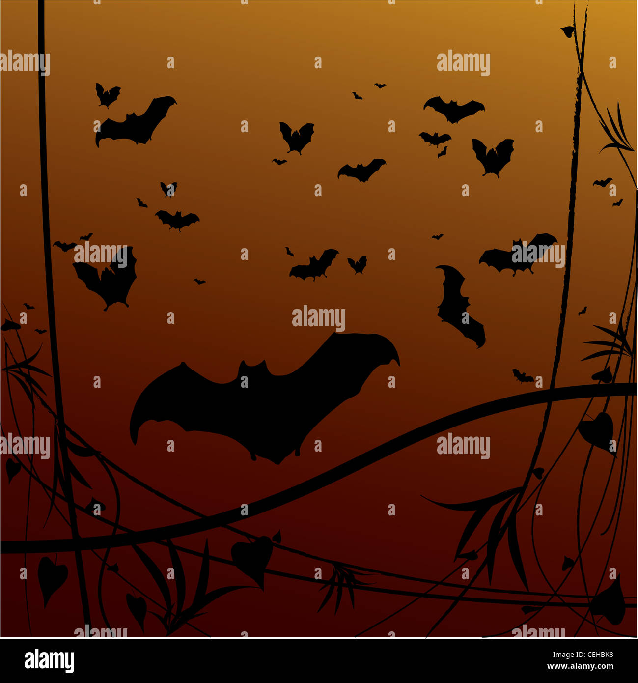 Flying bat illustration hi-res stock photography and images - Alamy