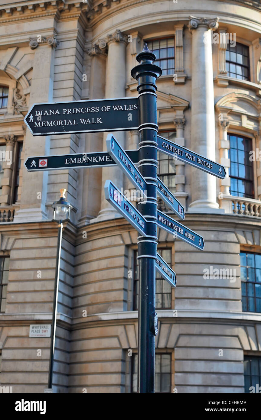Signpost sign post london hi-res stock photography and images - Alamy