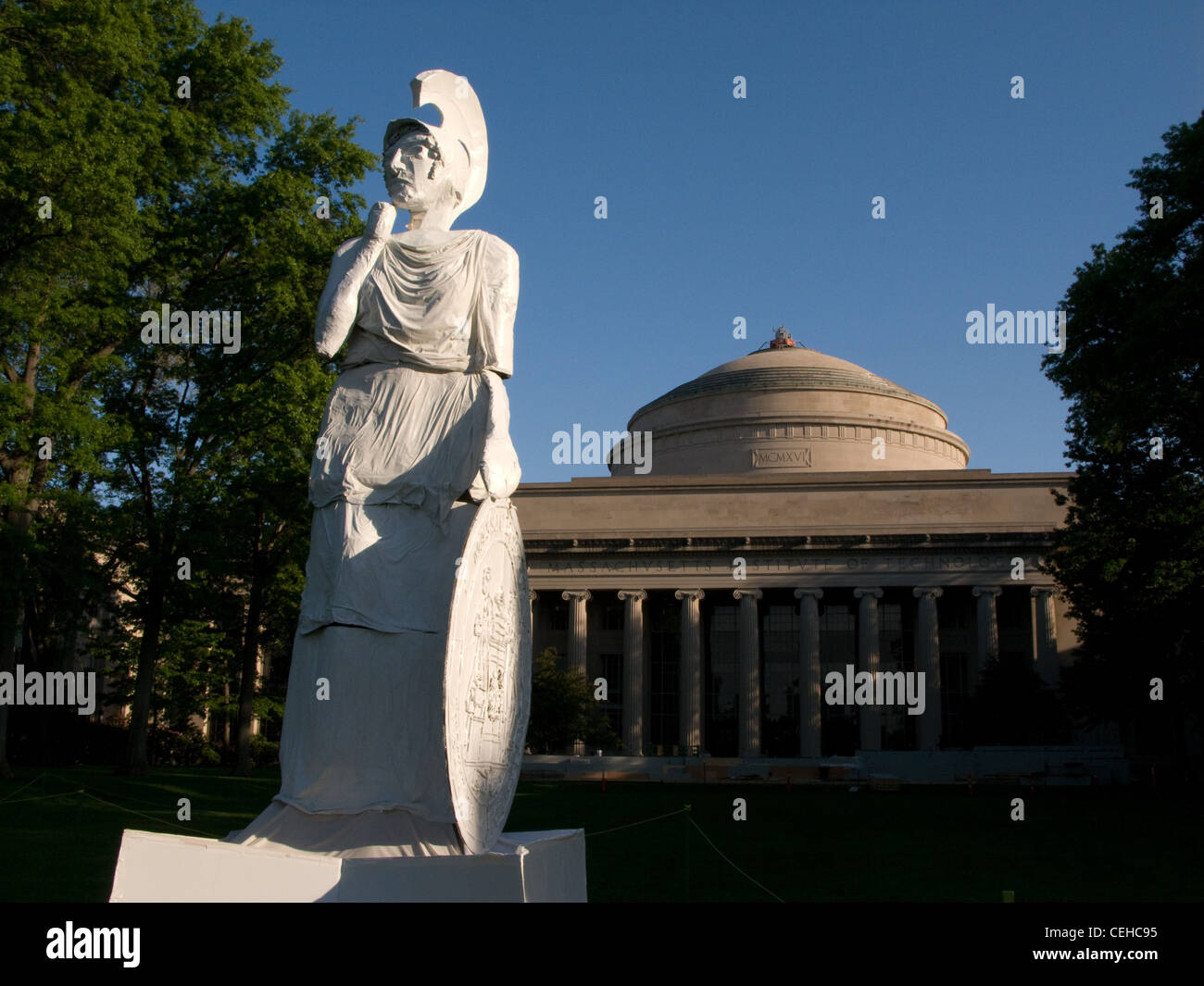 Hackers placed a giant statue of the Greek goddess Athena in MIT's ...