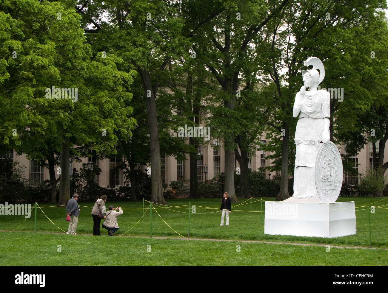 Hackers placed a giant statue of the Greek goddess Athena in MIT's ...