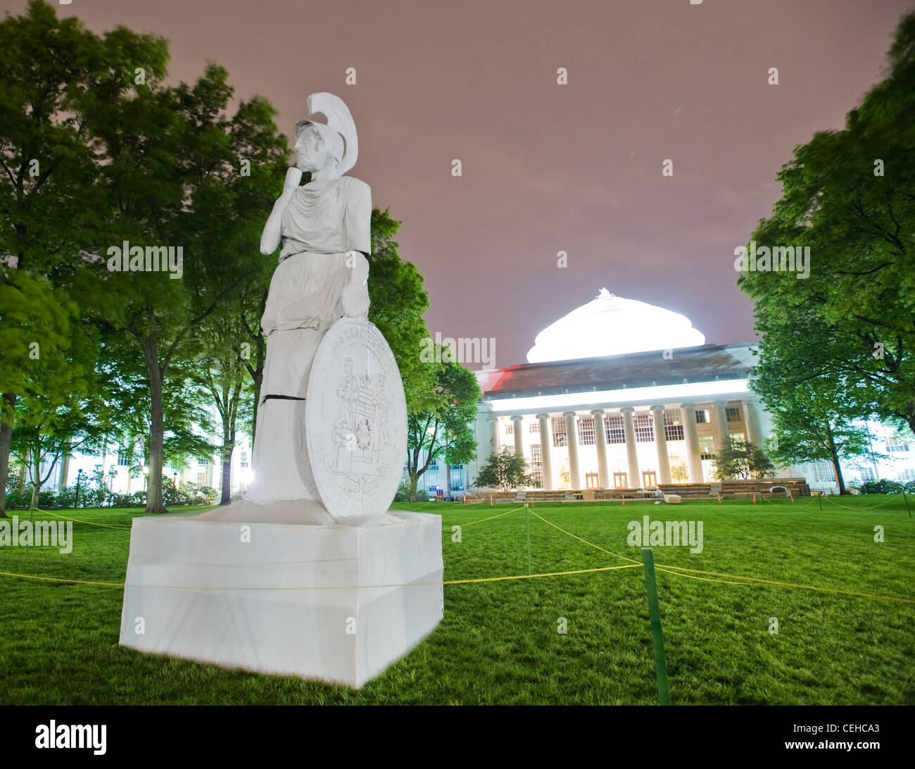 Hackers placed a giant statue of the Greek goddess Athena in MIT's ...