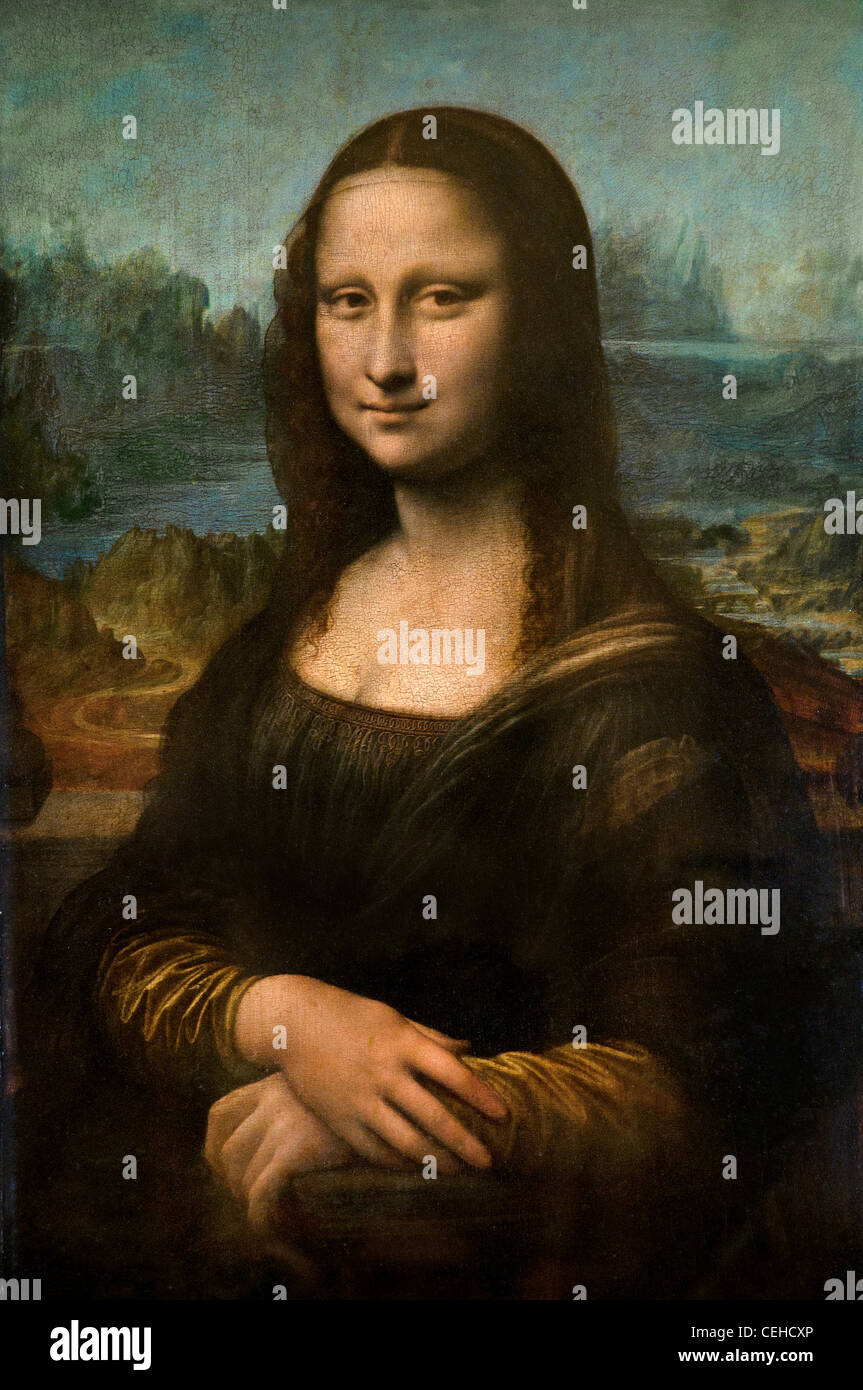 Mona Lisa La Gioconda 1503 Leonardo da Vinci 1425 - 1519 Louvre Italian ...