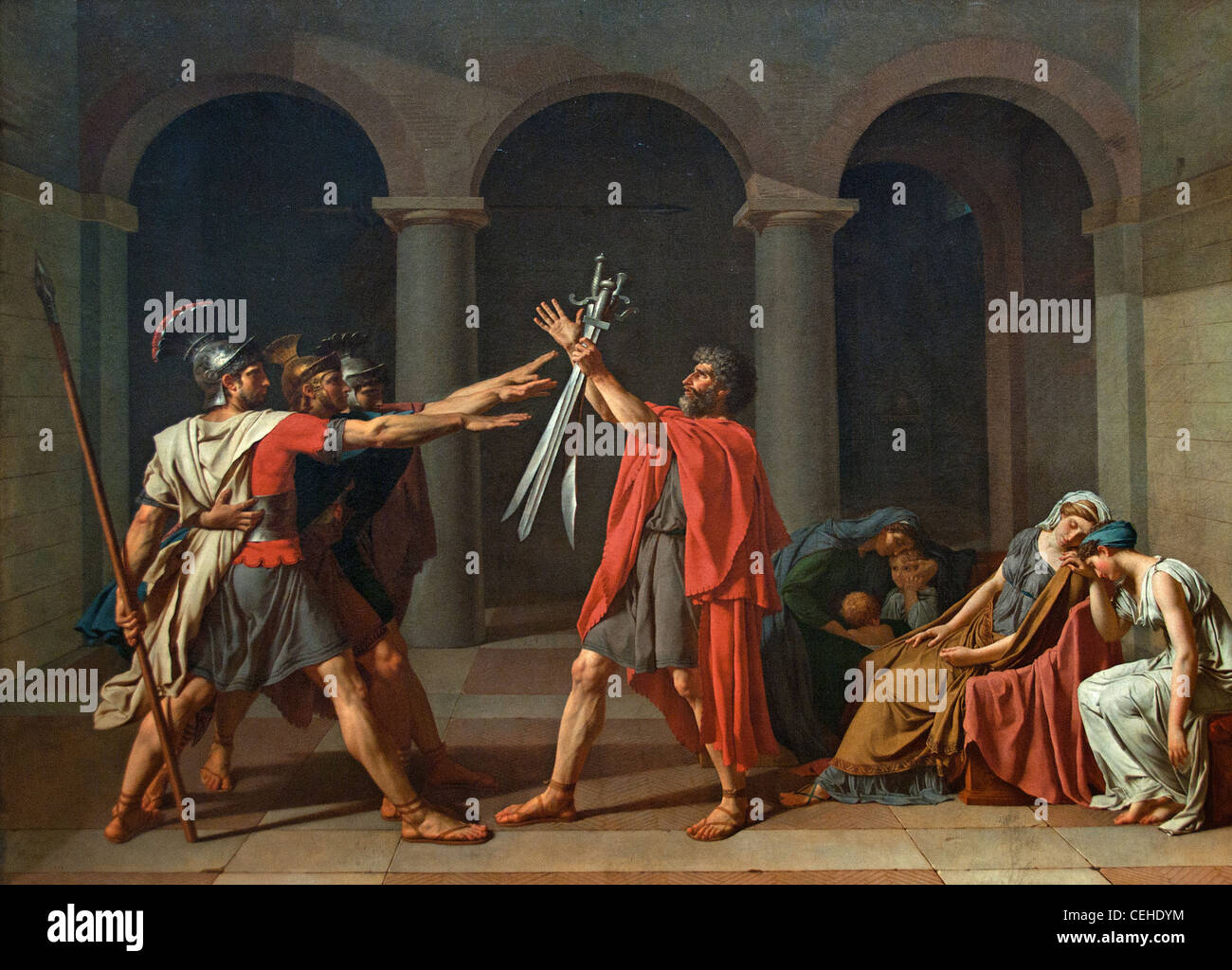 Oath Of The Horatii Detail