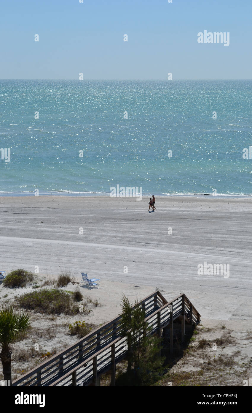 Powder White Sand on The Beach at Siesta Key, Florida on the Gulf of ...