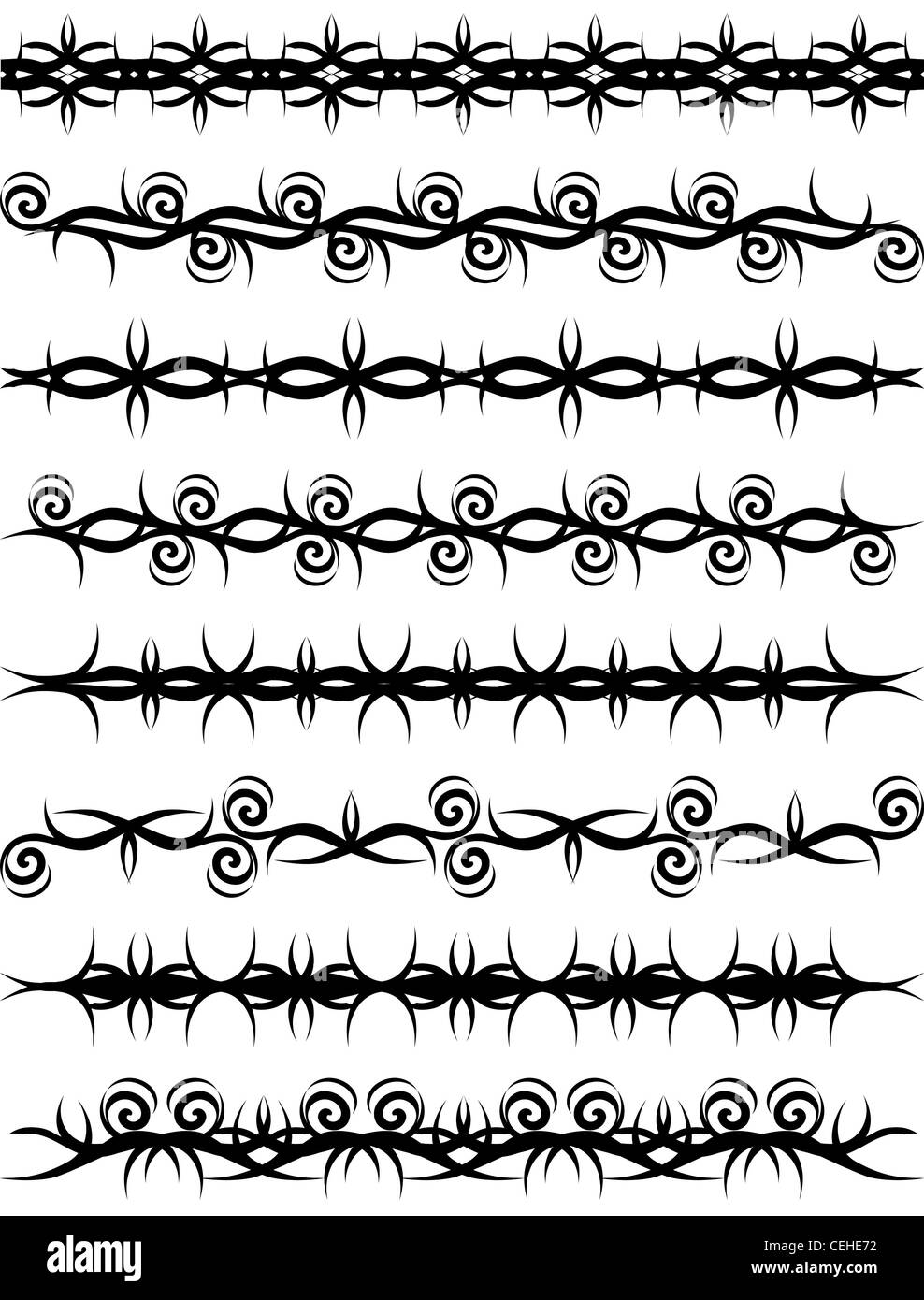 vector illustration of a border decoration Stock Photo - Alamy