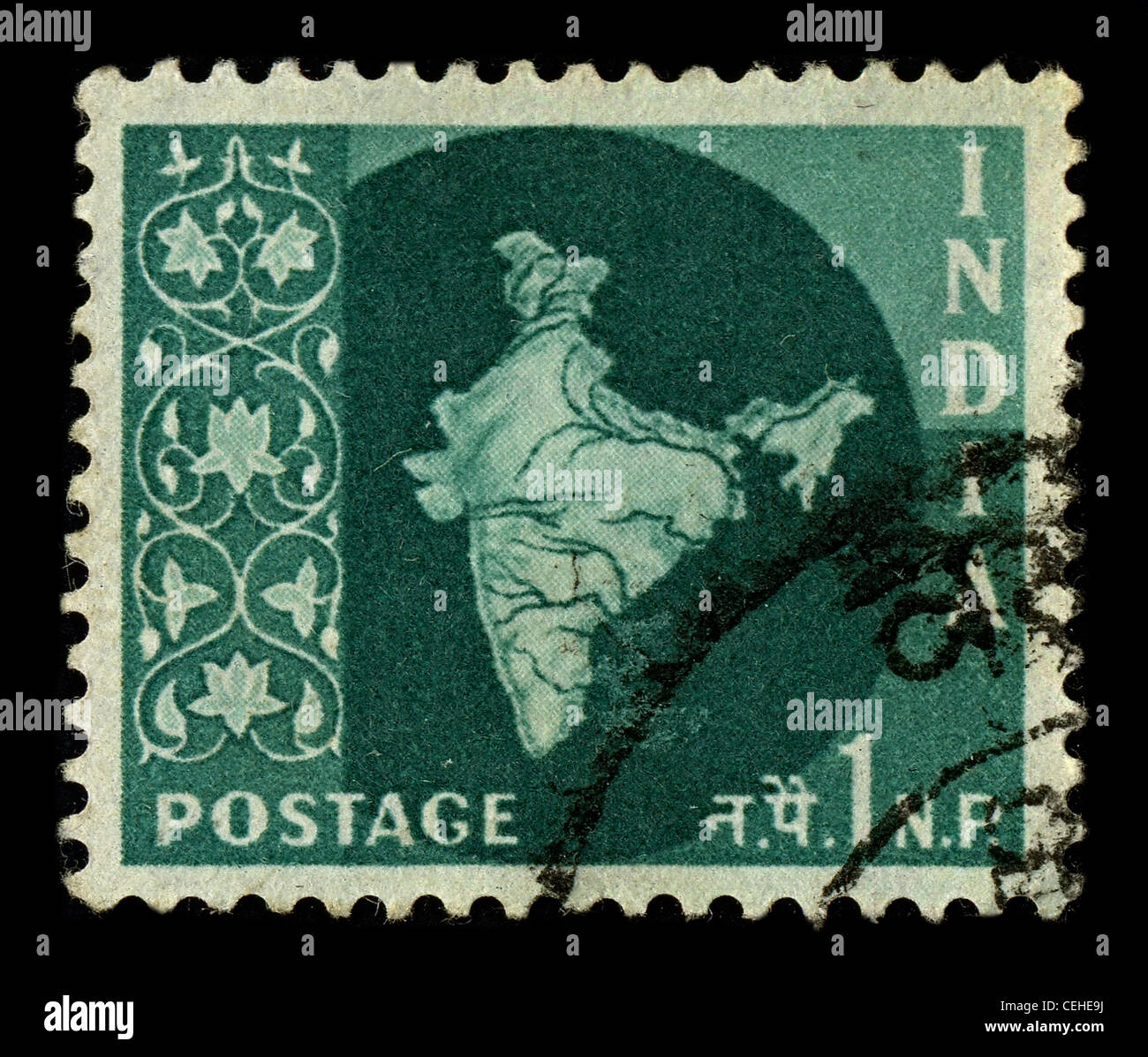 Map india postage stamp india hi-res stock photography and images - Alamy