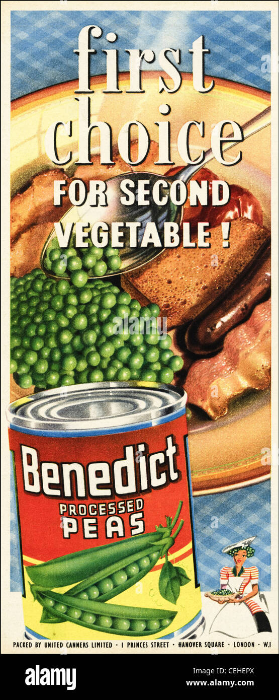 1940s uk food ads hi-res stock photography and images - Alamy
