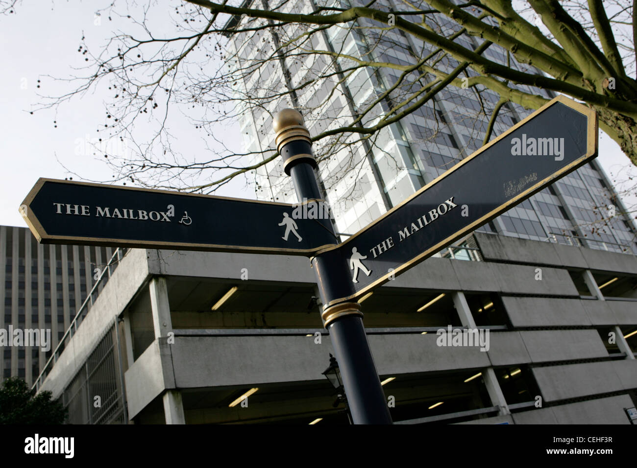 street signs for the mailbox in birmingham Stock Photo - Alamy