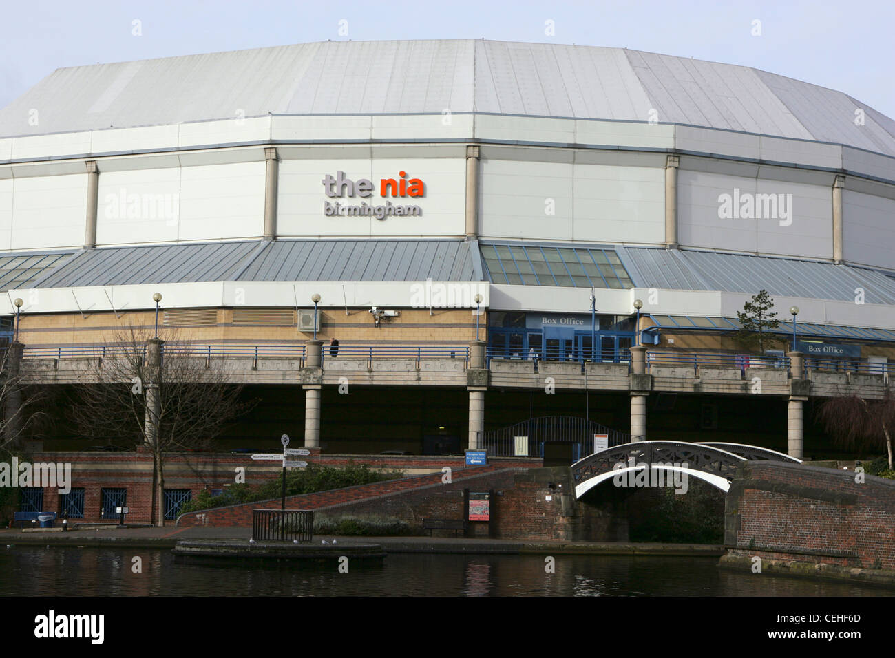 the nia birmingham taken from canal Stock Photo - Alamy