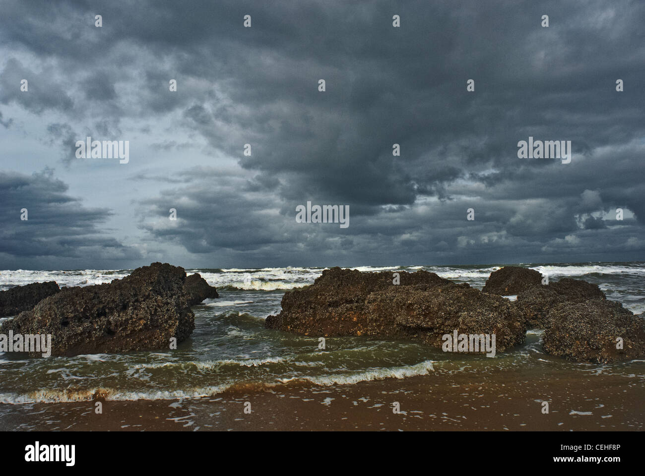 Winter in Normandy, on the beach Stock Photo - Alamy