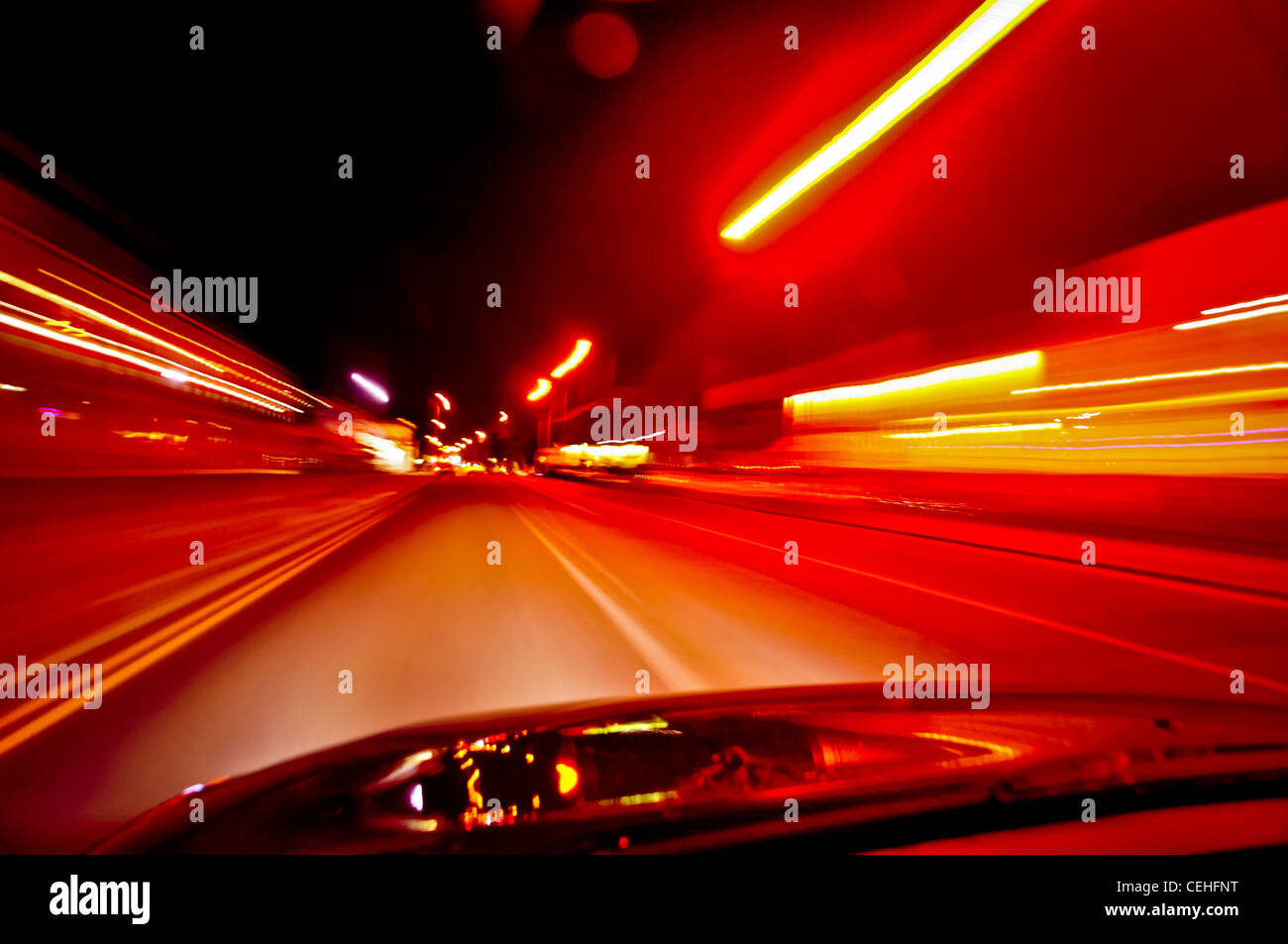 Night driving long exposure car hi-res stock photography and images - Alamy