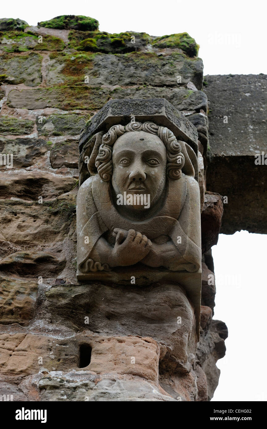 copies of carved corbels stone supports used to support the roof of ...