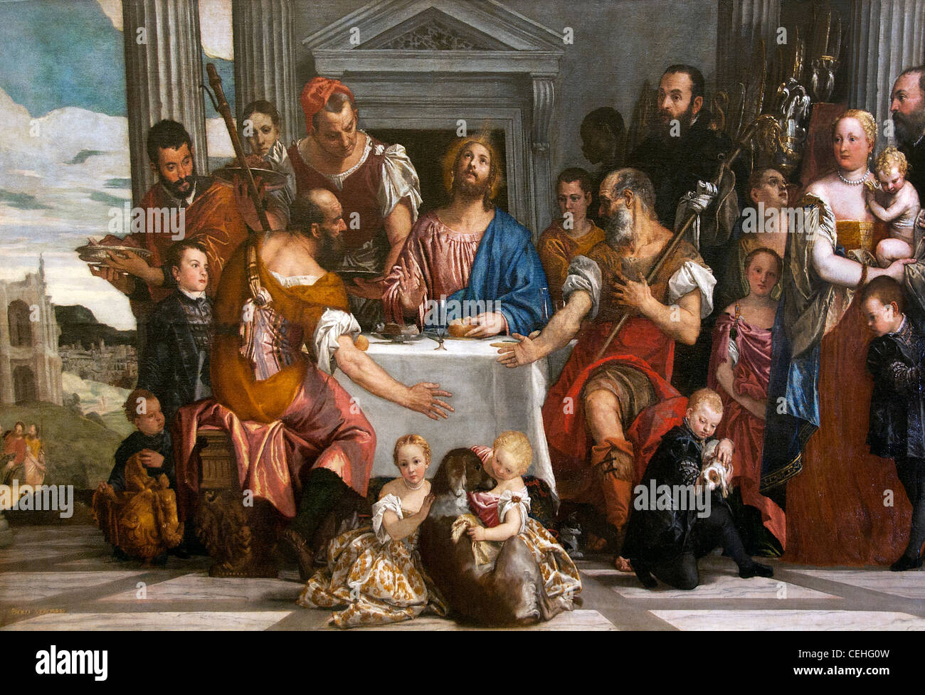 The pilgrims of emmaus by veronese hi-res stock photography and images ...