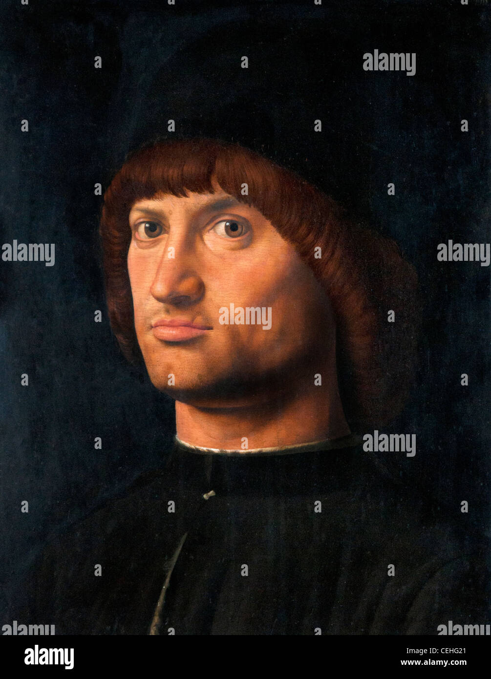 Le Il Condottiere or mercenary leader by ANTONELLO da Messina 1475 ...