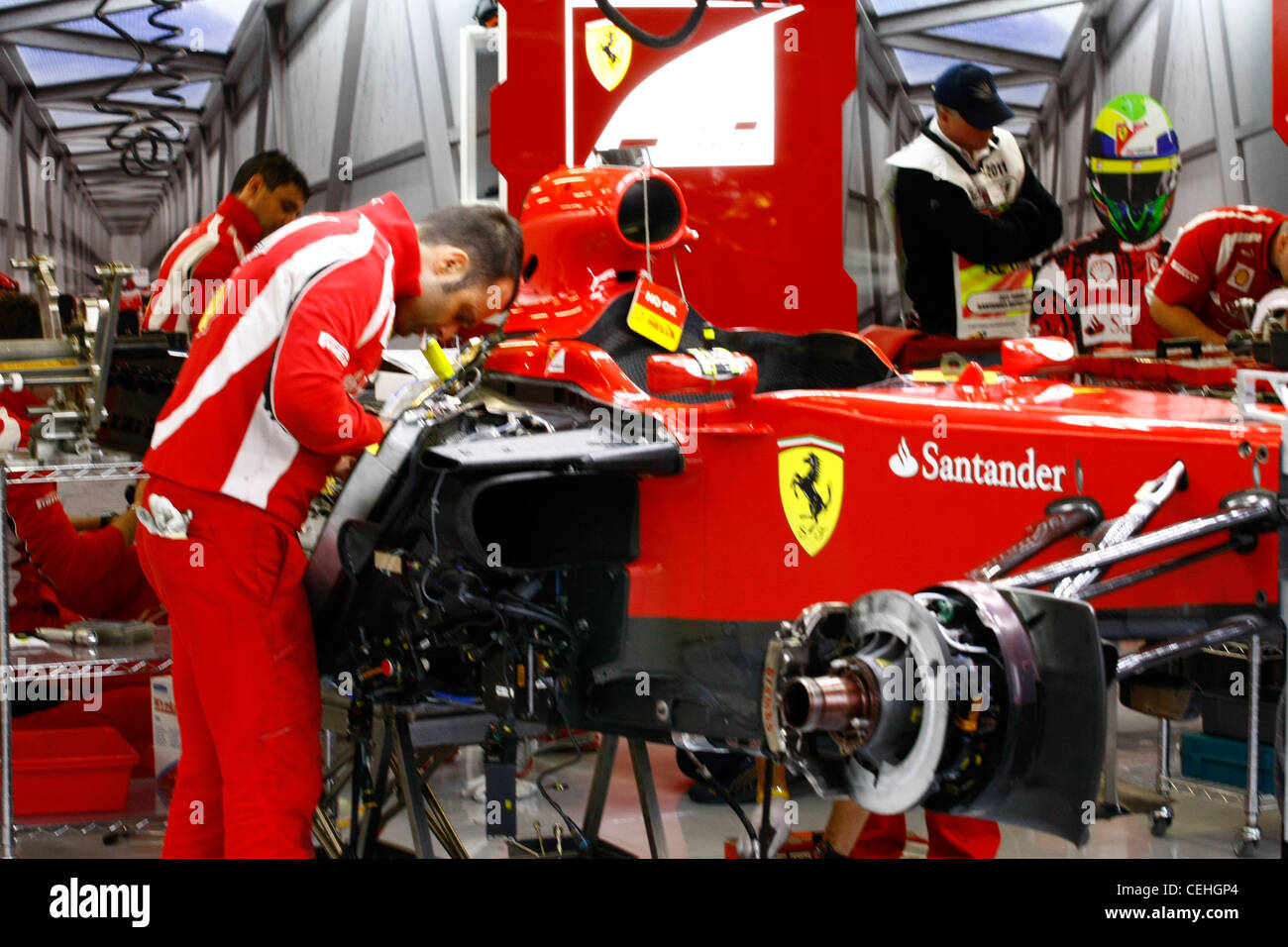 Ferrari, f1, pit lane, Silverstone, grand prix Stock Photo - Alamy
