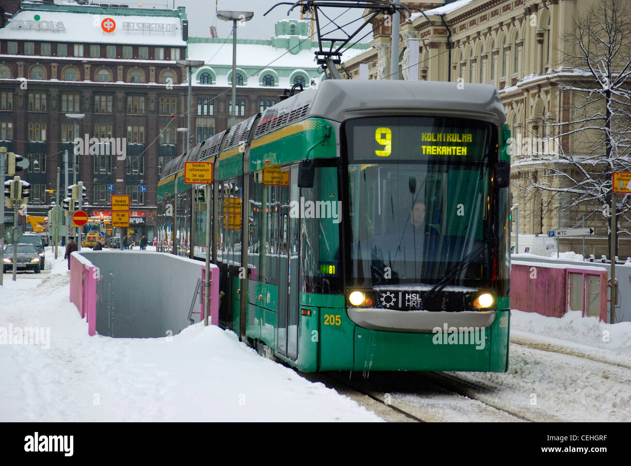 Finland. Helsinki. Tram. Public transport Stock Photo - Alamy