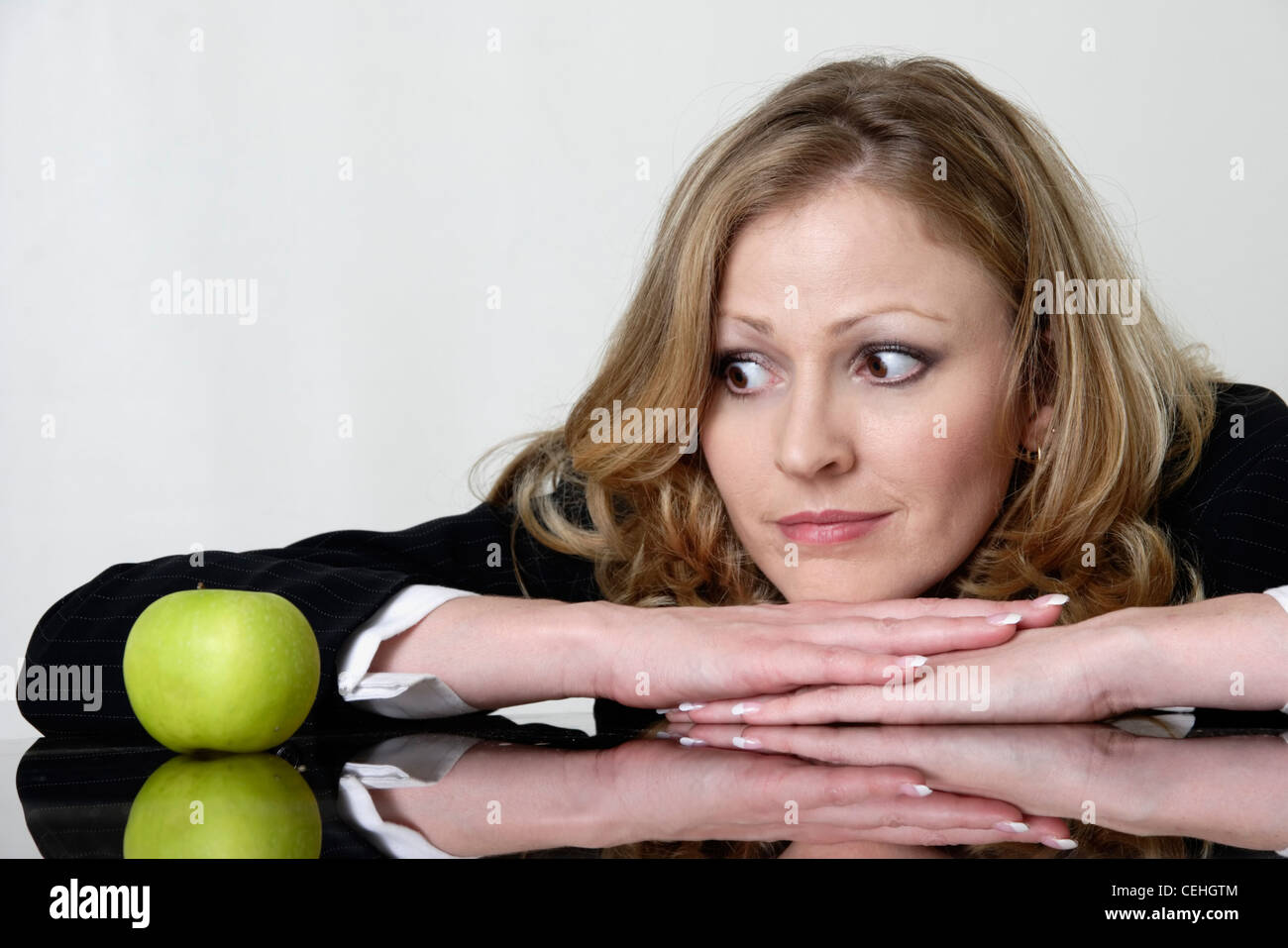 Apple for lunch Stock Photo - Alamy