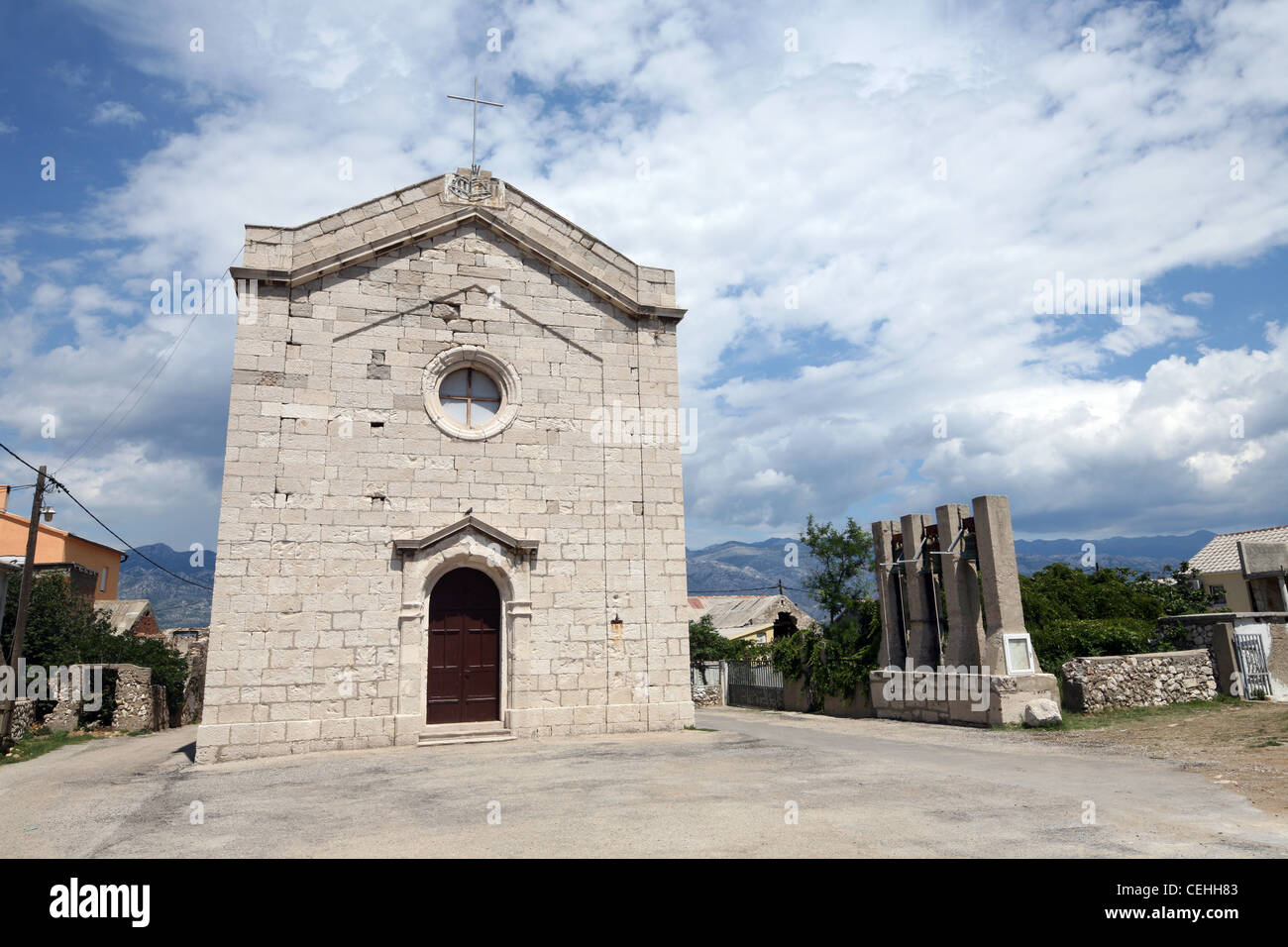Mediterranean church, Razanac, Croatia Stock Photo - Alamy