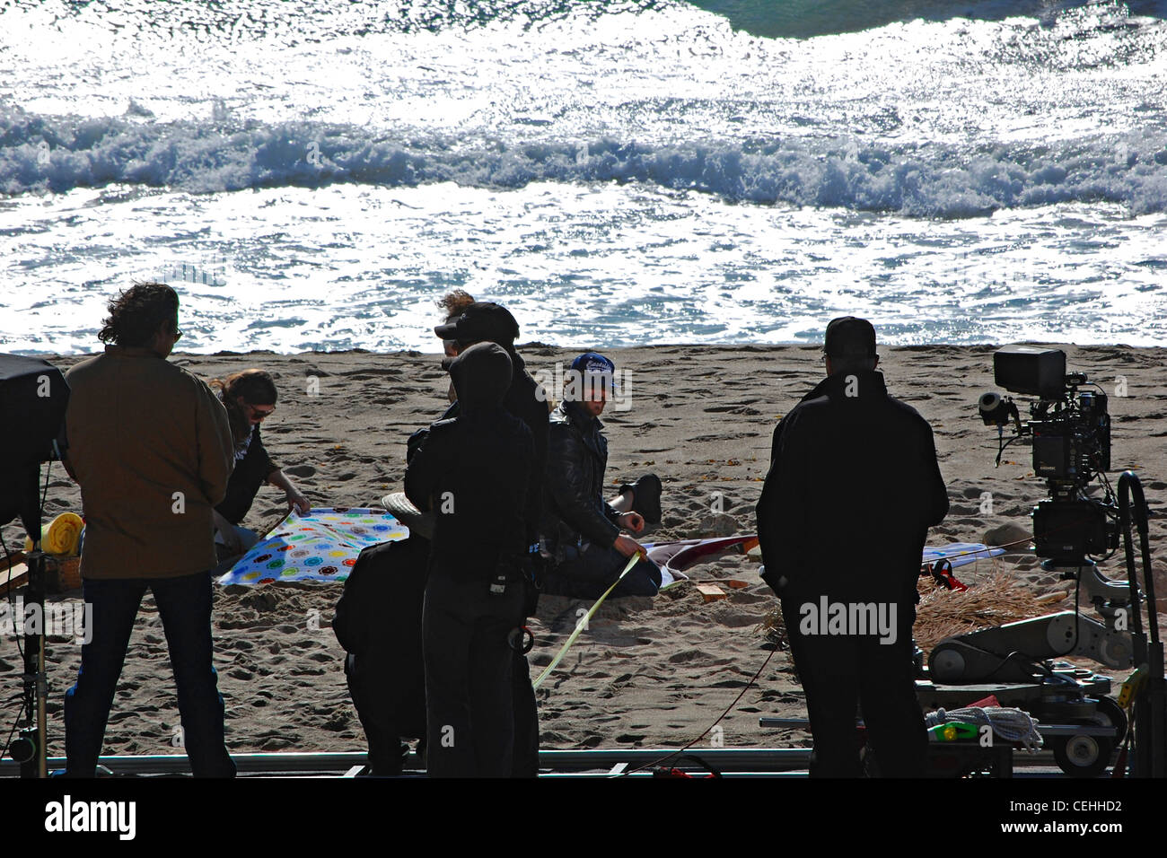 On Location Filming, Westward Beach, California Stock Photo - Alamy