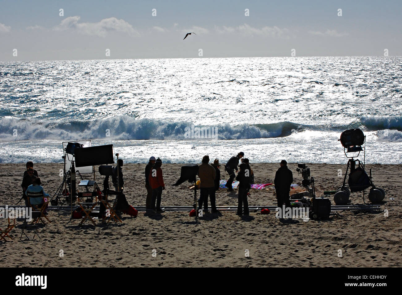 On Location Filming, Westward Beach, California Stock Photo - Alamy
