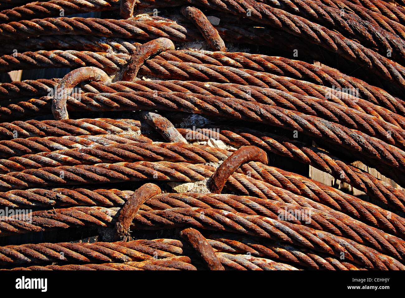 Rusty Cable, Westward Beach, California Stock Photo - Alamy