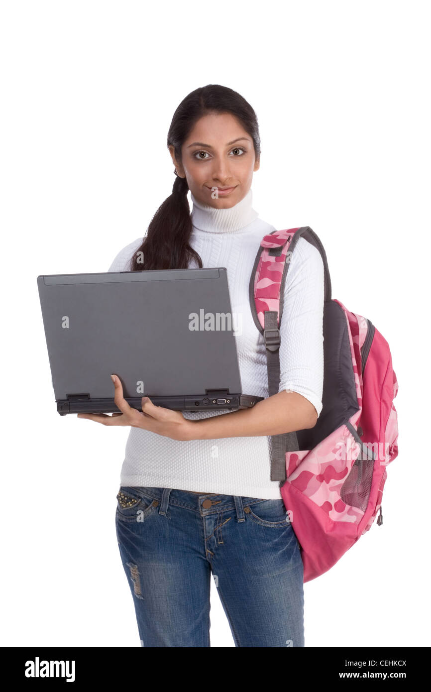 education series template - Friendly ethnic Indian woman high school ...