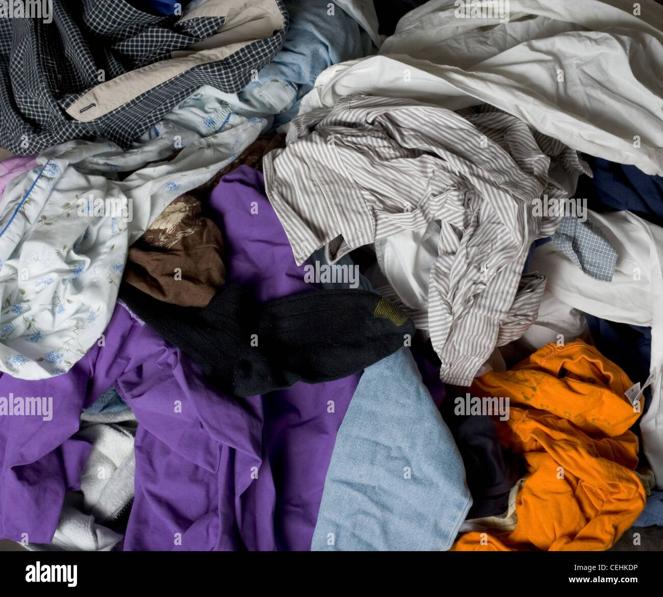 Load of clean clothes Stock Photo - Alamy