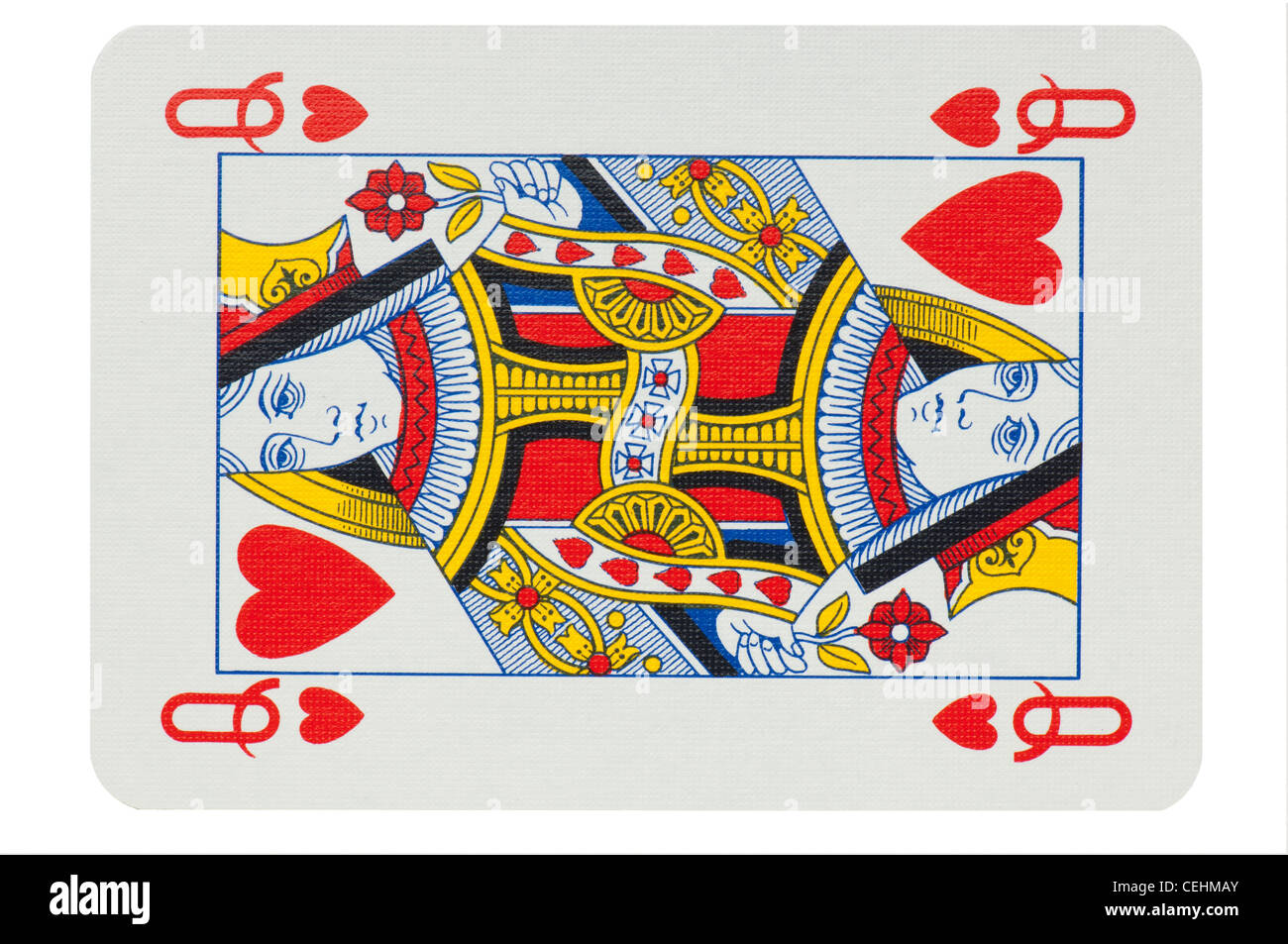 playing cards poker cut outs white background Stock Photo - Alamy